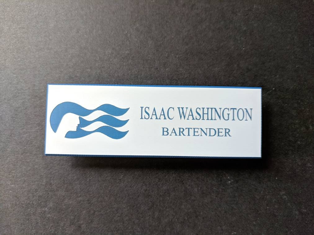 The Love Boat Isaac Washington Bartender Name Badge Tag Cosplay Hallow ...